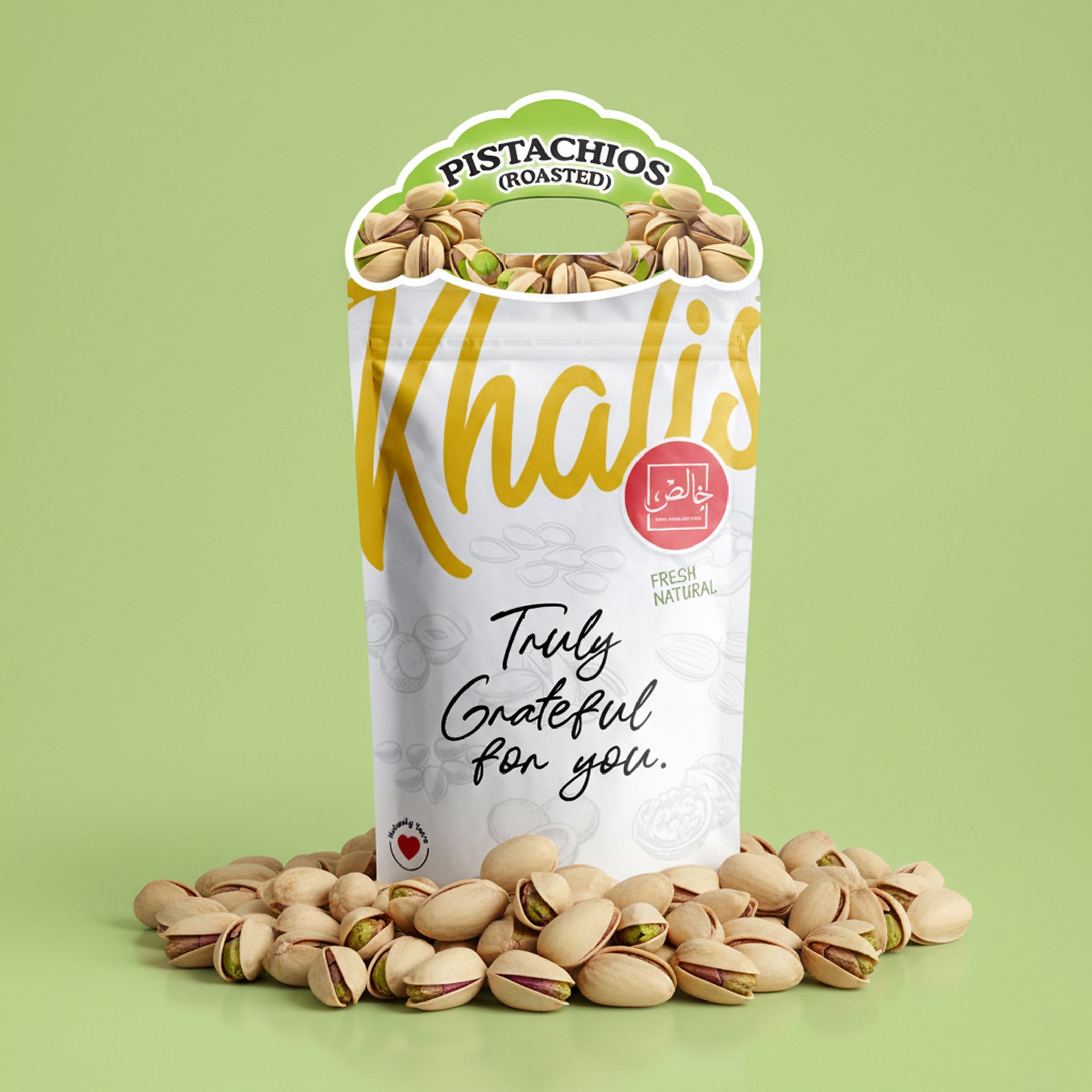 Roasted Pistachio with Shell (Salted) - Khalis Online